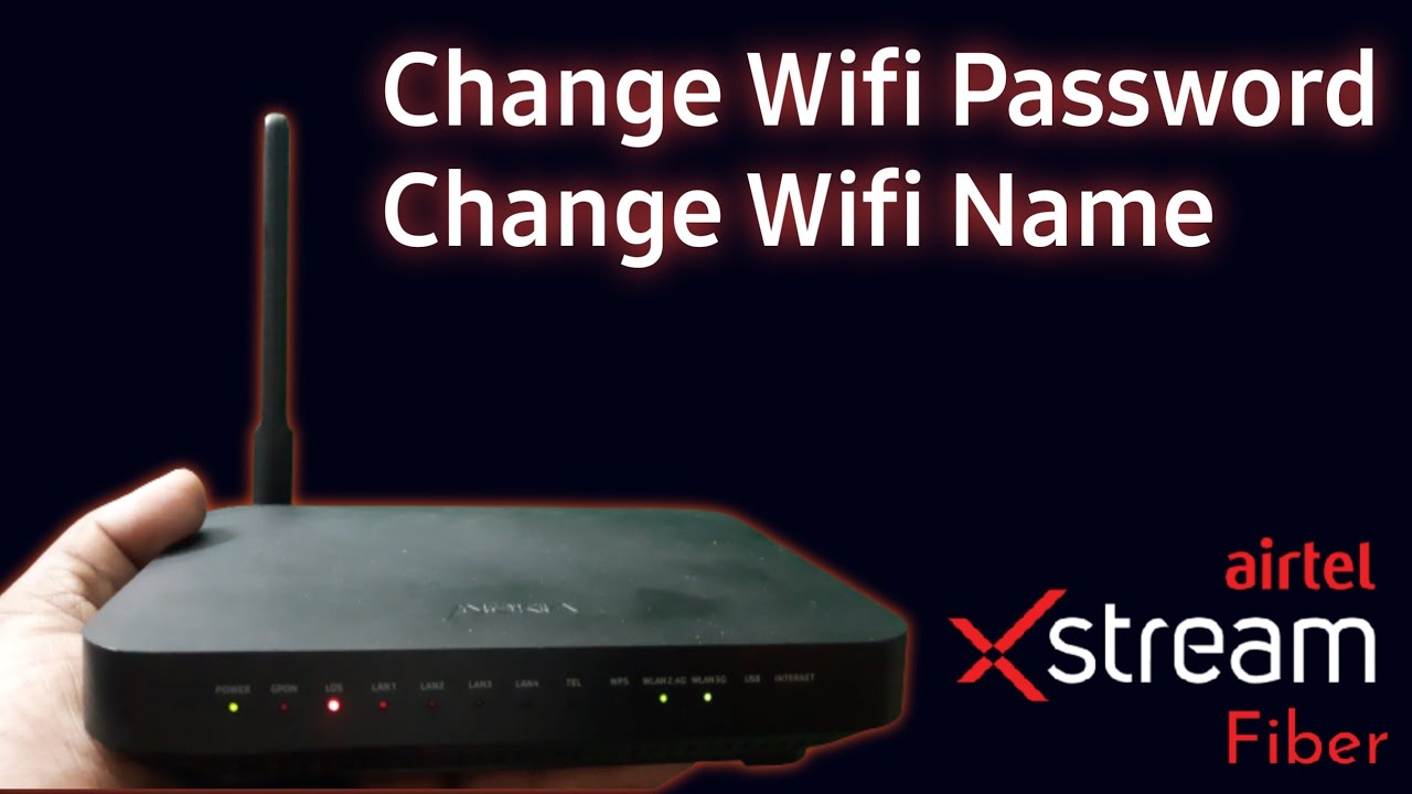 How To Change Airtel Nokia G-140W-C WiFI Password I Airtel Xstream wifi ...