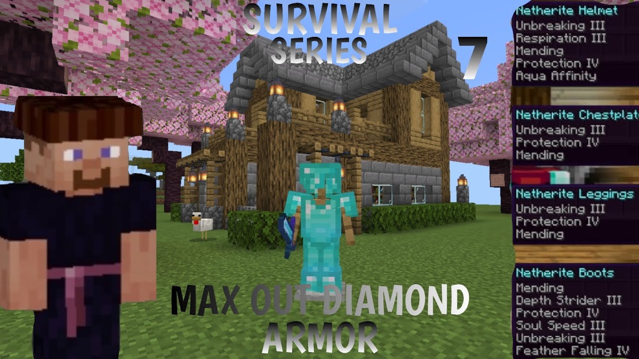 Max Out Diamond Armor In Survival || Survival Series Episode 7 ||# ...