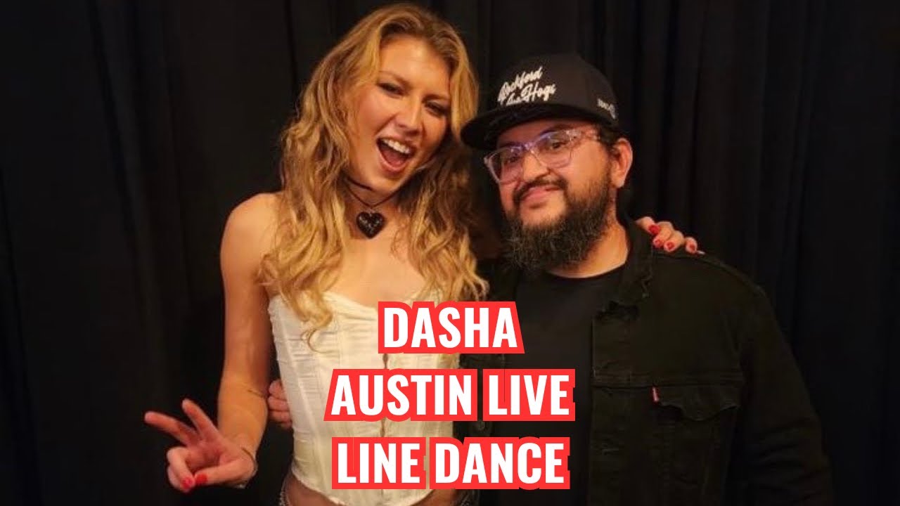Dasha does “Austin” Line Dance with Fans! - YouTube