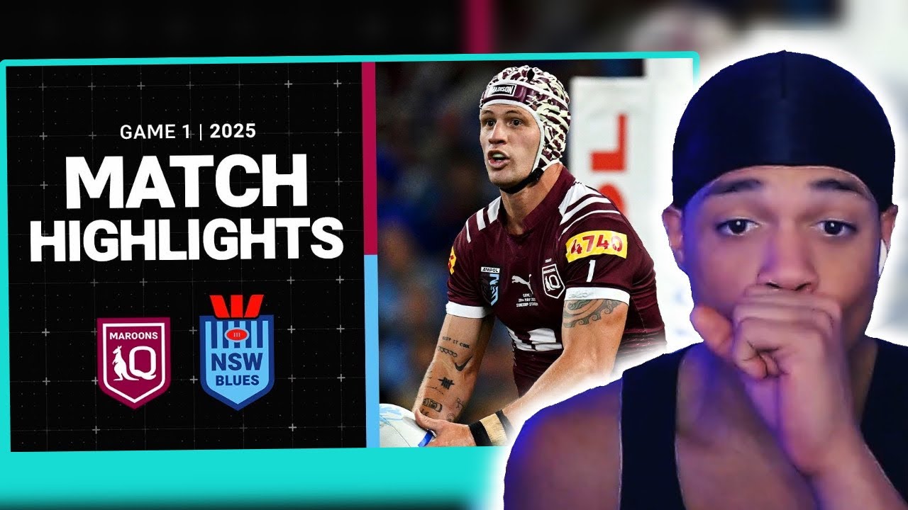AMERICAN'S FIRST TIME WATCHING STATE OF ORIGIN 2025 Maroons vs Blues ...