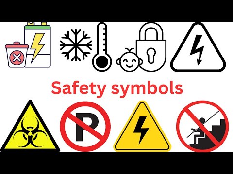 Safety symbolslSafety symbols for kids|Easy learning - YouTube
