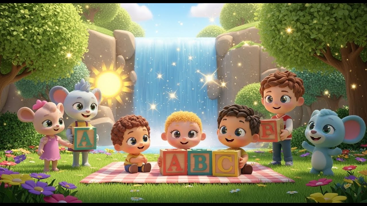 Picnic ABC junto a la Cascada | Canción infantil - YouTube