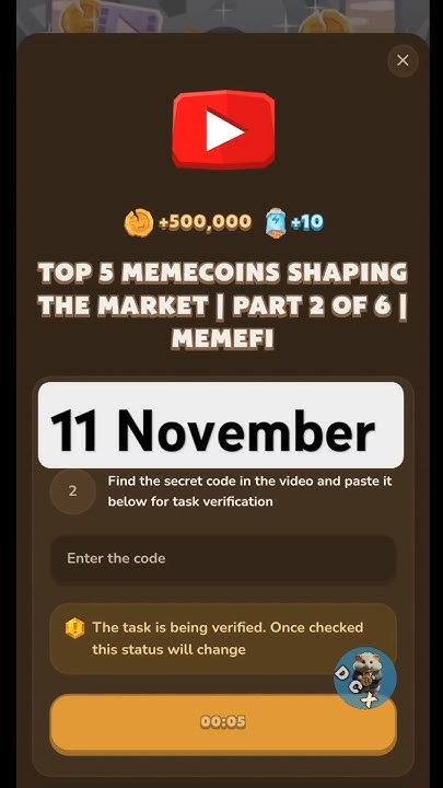 TOP 5 MEME COINS SHAPING THE MARKET |PART 2 OF 6 MEMEFI #airdrop #memefi - YouTube