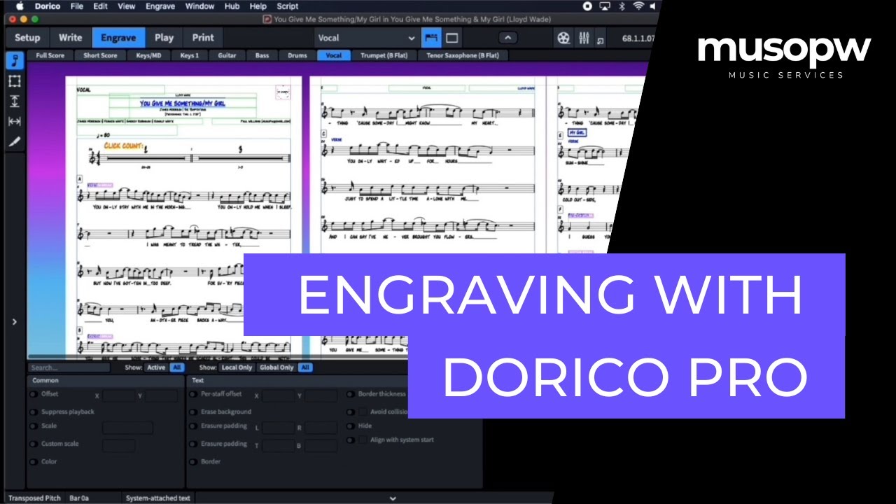 Engraving Demo Using Dorico - YouTube