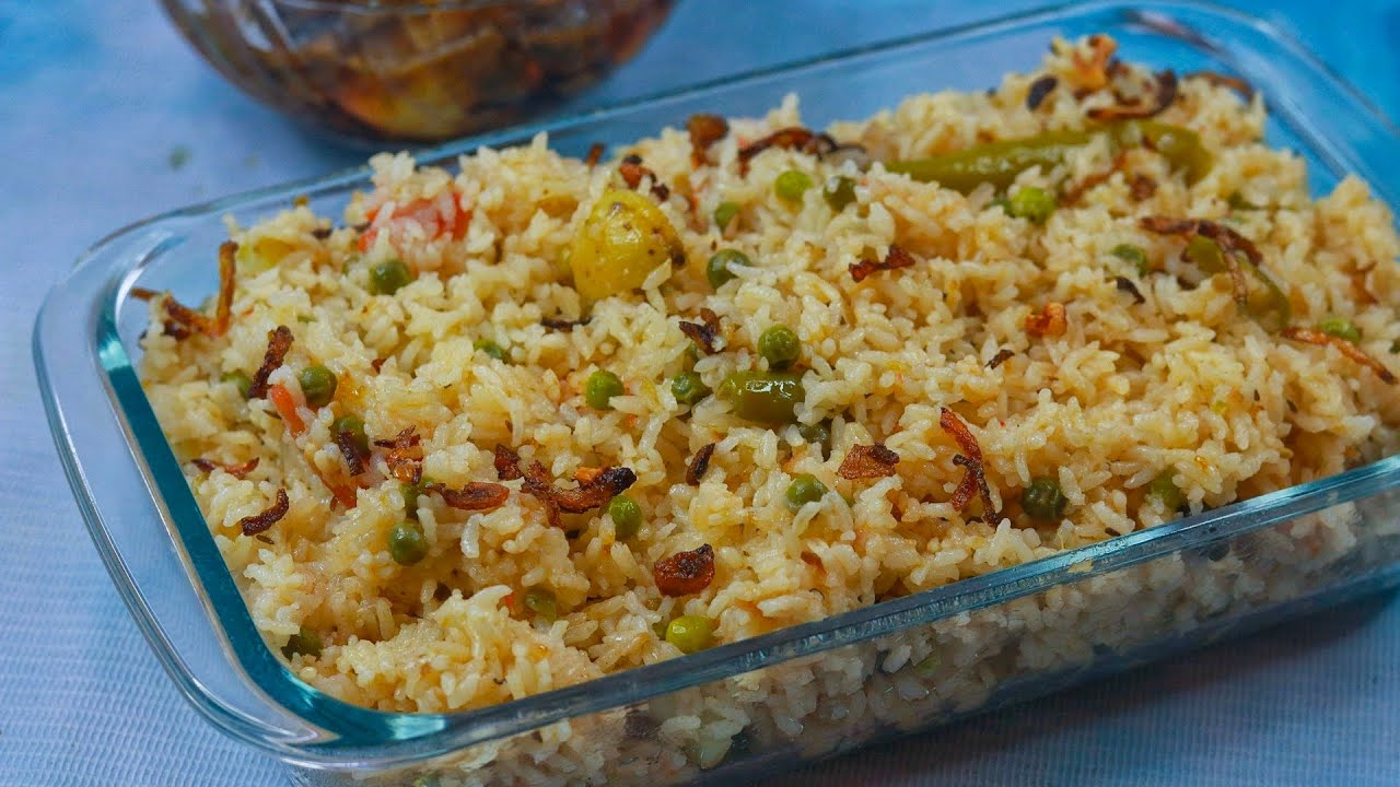 Aloo Matar Pulao Recipe|Aloo Matar Pulao Banane ka Tarika|Vegetable ...