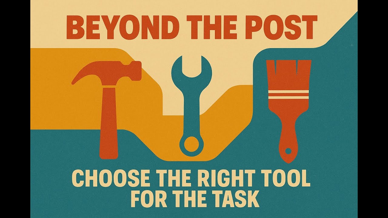 Choose The Right Tool For The Task - YouTube