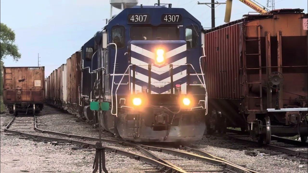 LSRC 4307 & LSRC 4308 Southbound in Alpena, Mi on August 30th, 2024 - YouTube