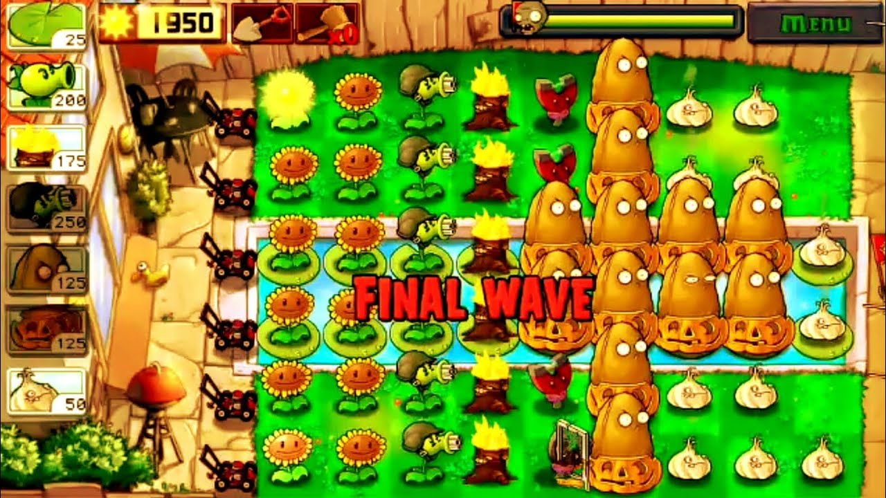full game pvz.survival pool.pvz plant versus zombies. - YouTube