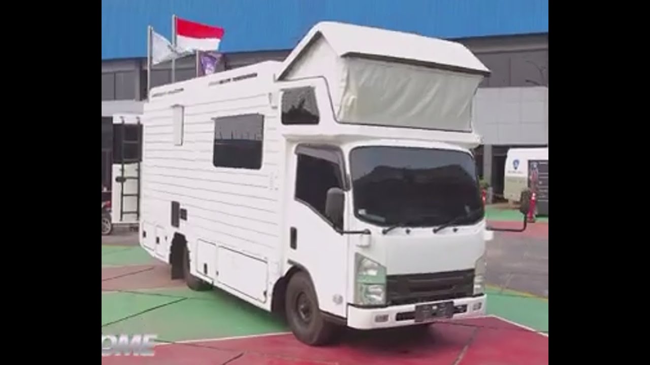 Motorhome On Isuzu ELF (KAROSERI DELIMA JAYA BOGOR) - YouTube