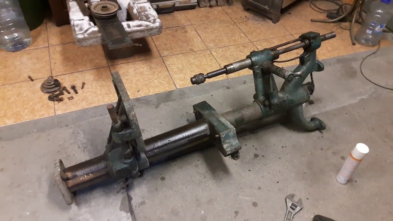 Восстановление старого немецкого сверлильного станка / Restoring old ...
