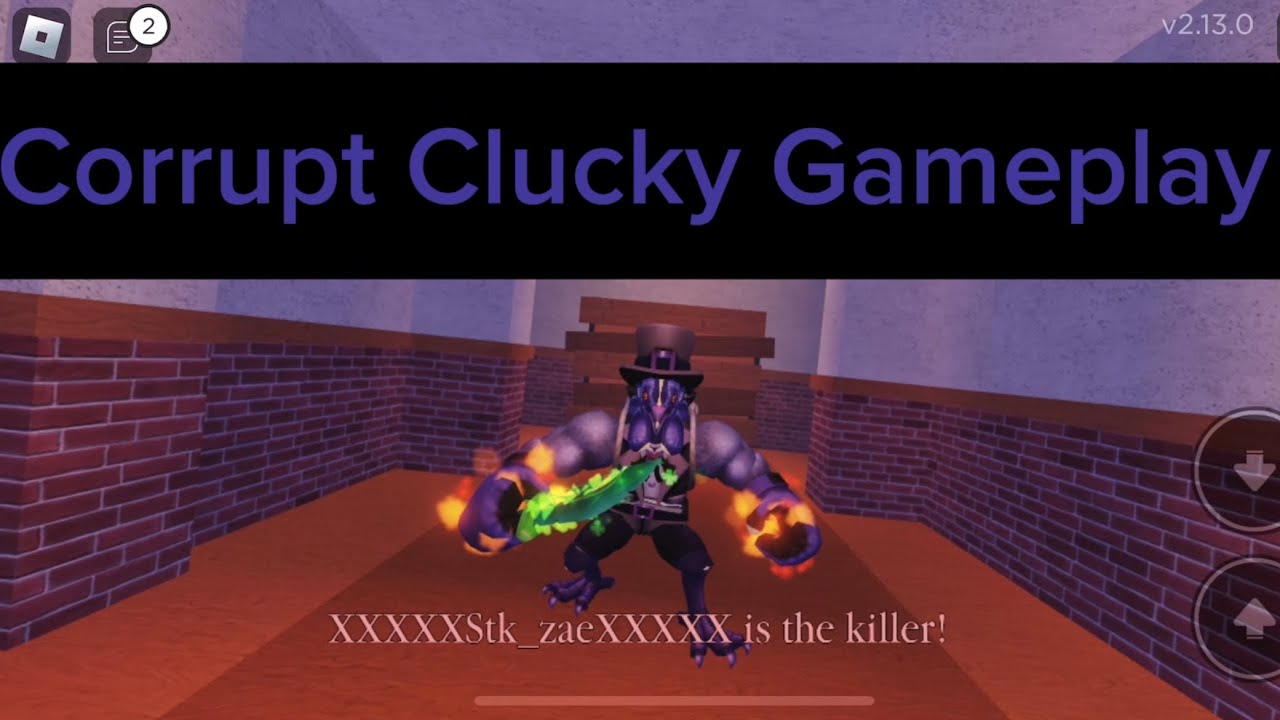 Corrupt Clucky [GAMEPLAY]|| survive the killer Roblox - YouTube