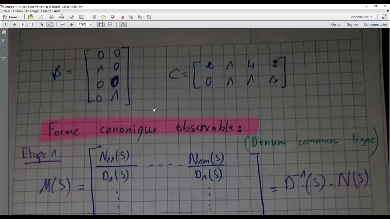 Chapitre4:Passage d'une matrice de transfert vers une représentation d ...