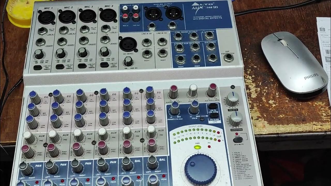 ALTO AMX 140 FX MIXER/DSP มิกเซอร์ - YouTube