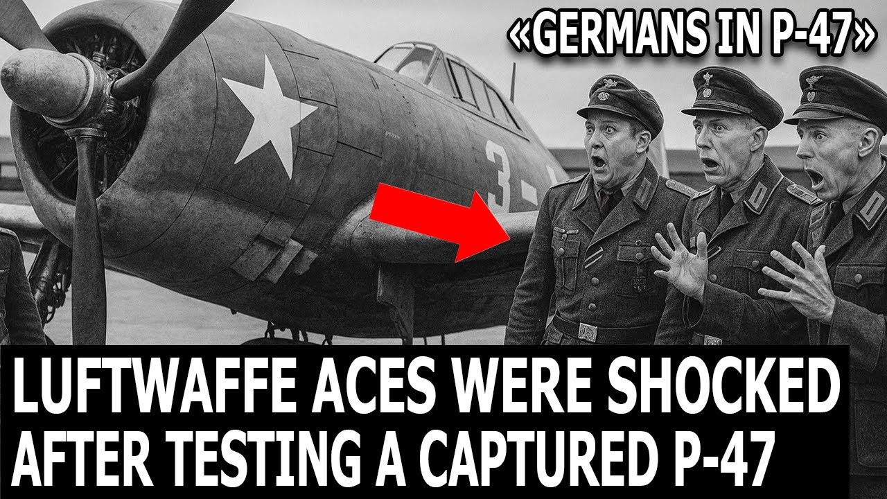 German Pilots in Shock: Captured P-47 Thunderbolt Surprised Everyone ...
