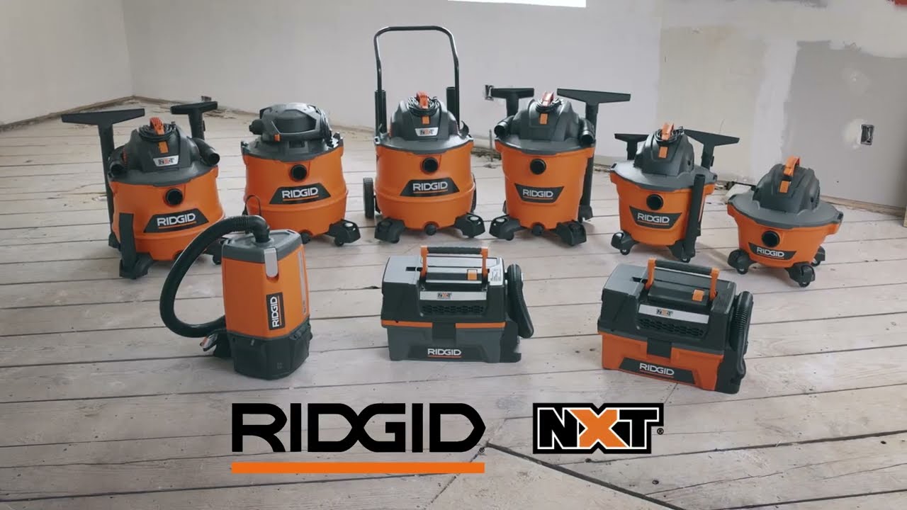 RIDGID® 6 Quart NXT Dry Backpack Vac - YouTube