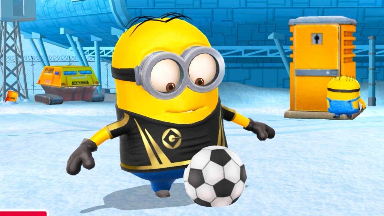 Soccer minion completed Slide Under obstacles mission with Snowboard ...