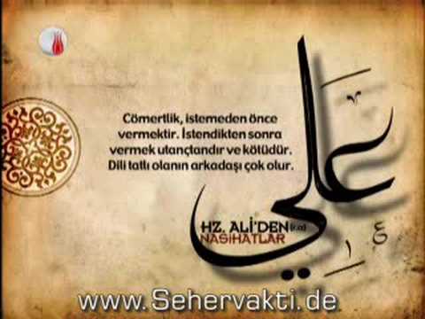 Hz Aliden güzel sözler
