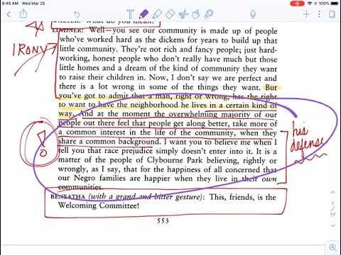 A Raisin in the Sun :: Act II, scene iii annotations explained. - YouTube