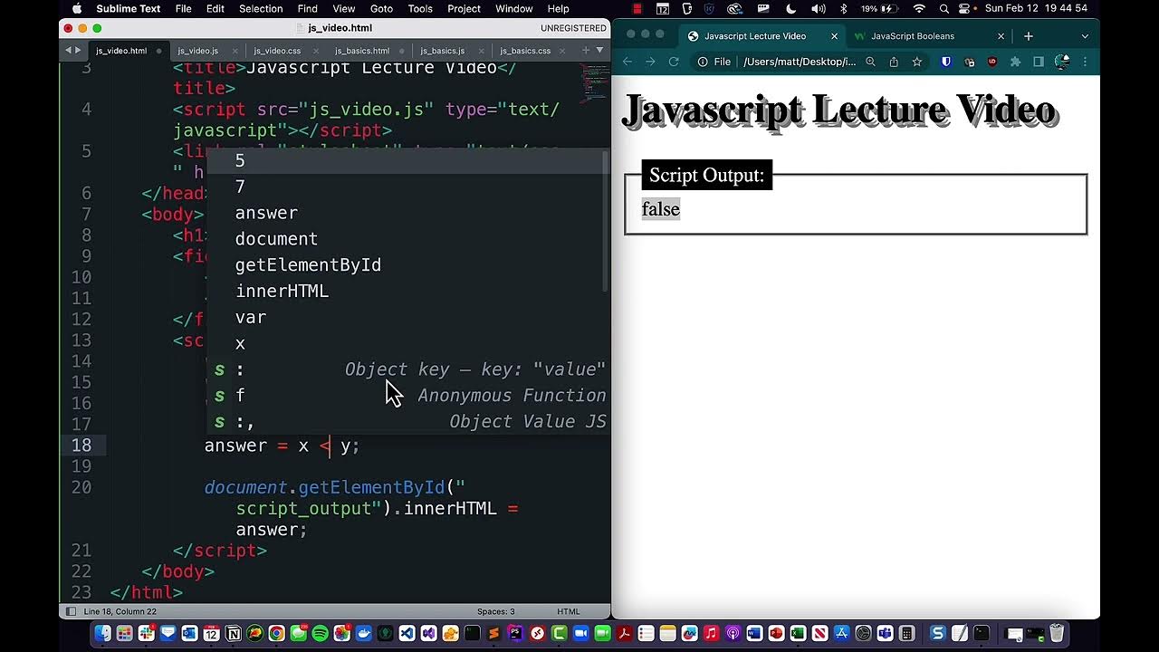 IT 2320 - Javascript Basics - Conditional Operators - YouTube