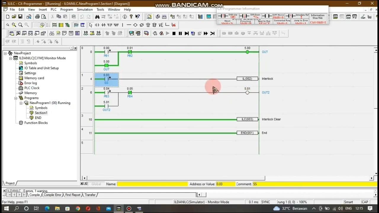 IL, ILC, Internal Relay, Dan Holding Relay Pada PLC Omron - YouTube