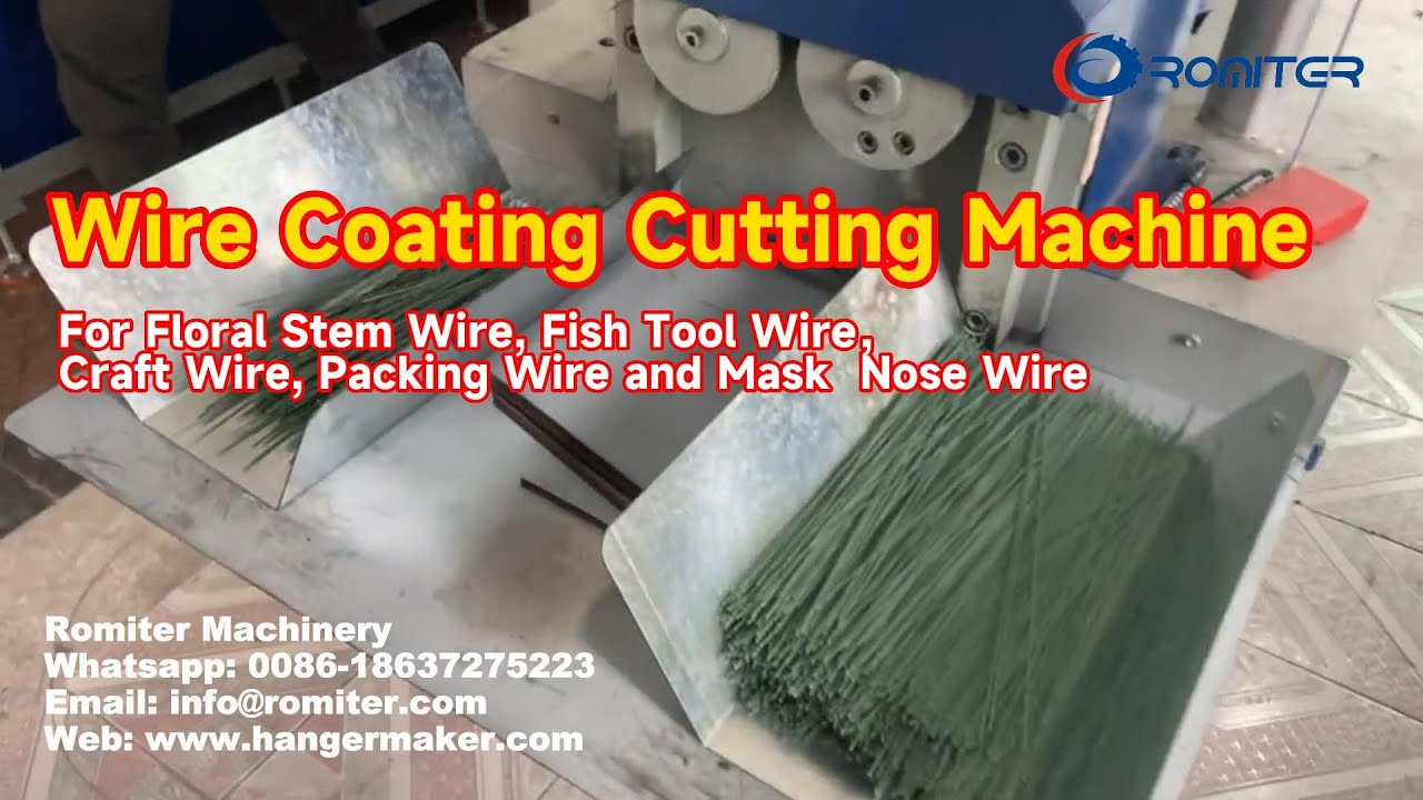 Automatic Steel Wire Plastic Coating Cutting Machine for Floral Stem ...