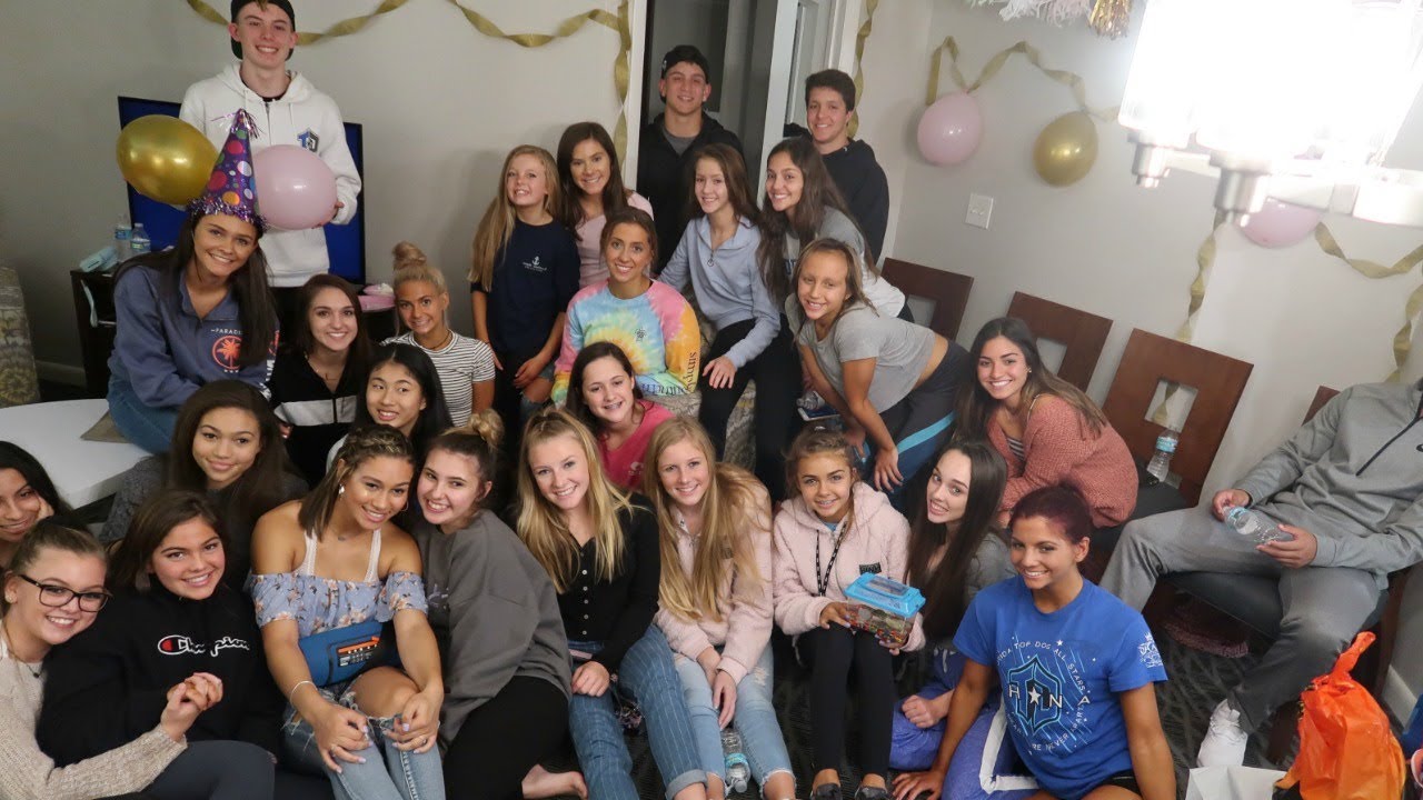 Emma's Surprise 15th Birthday Party! Cheer Competition on two teams ...
