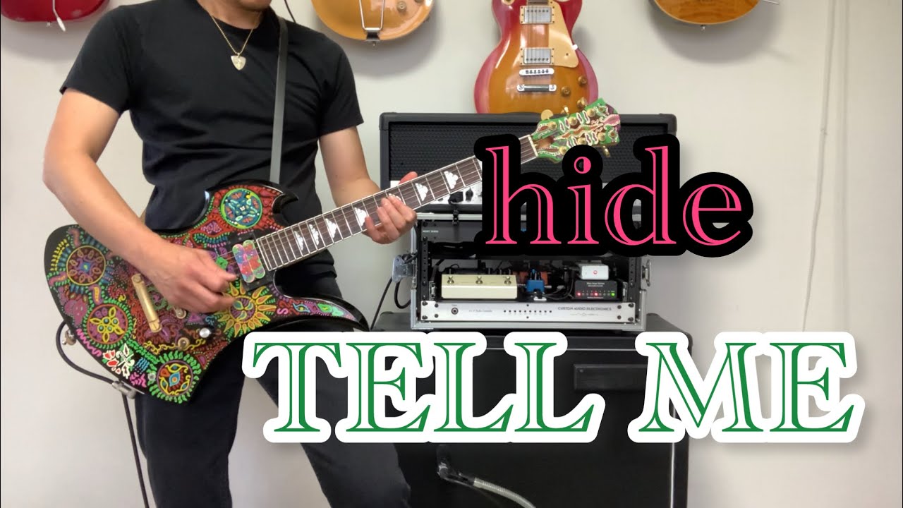 hide " TELL ME " guitar cover - YouTube
