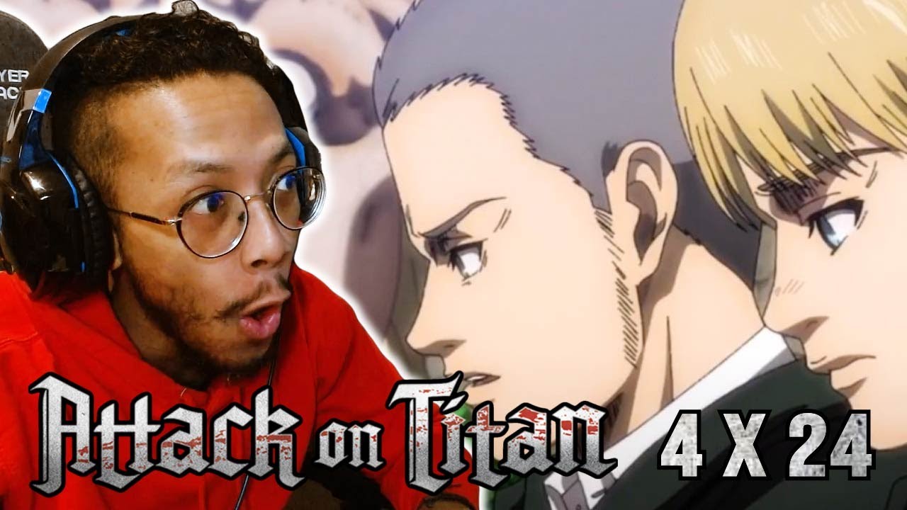 Attack On Titan 4x24 REACTION - Pride - Episode 83 - Shingeki No Kyojin ...