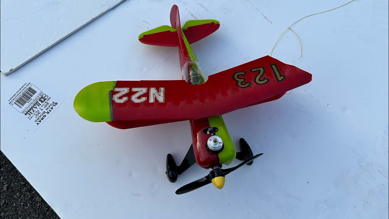 Good flying session with a Cox Super Stunter Lil Stinker Pitts Special ...