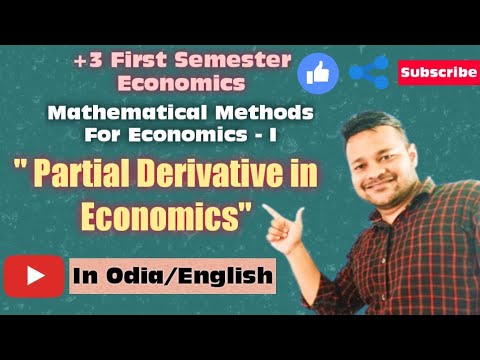 Partial Derivative in Economics ( Mathematical Methods For Economics -I ...