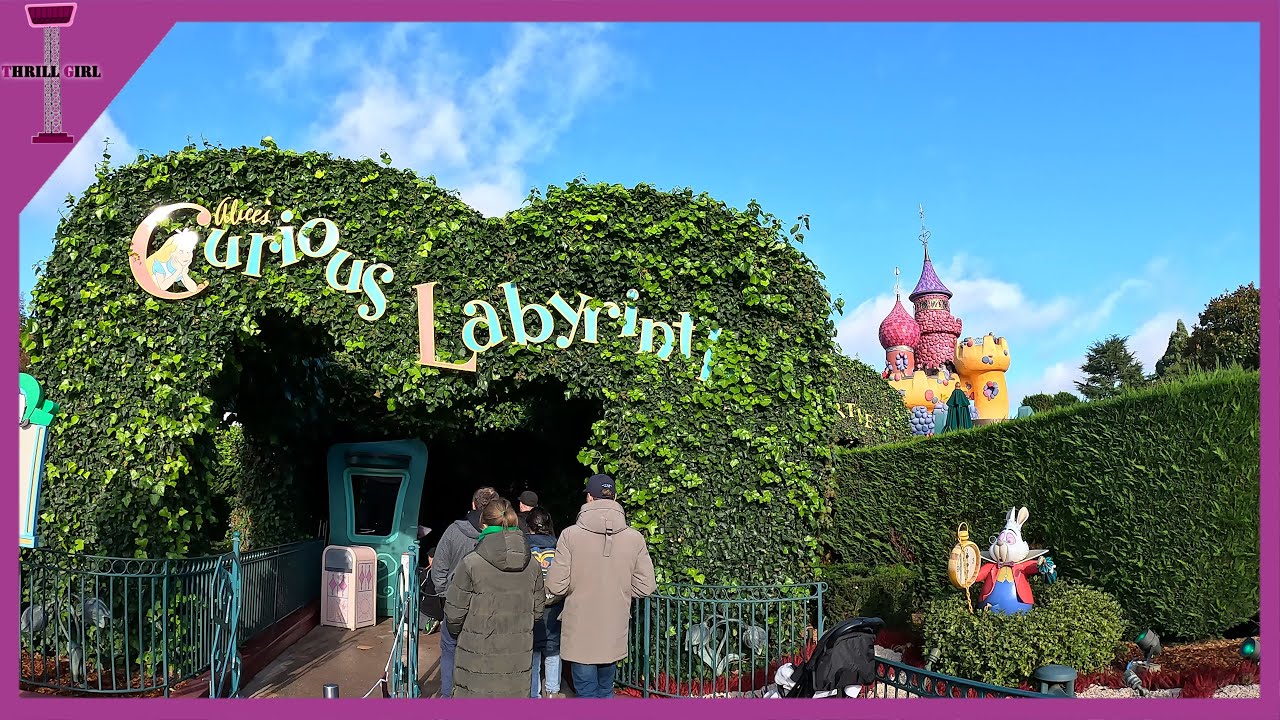 Alice's Curious Labyrinth - Disneyland Paris (walkthrough) 2023 - YouTube