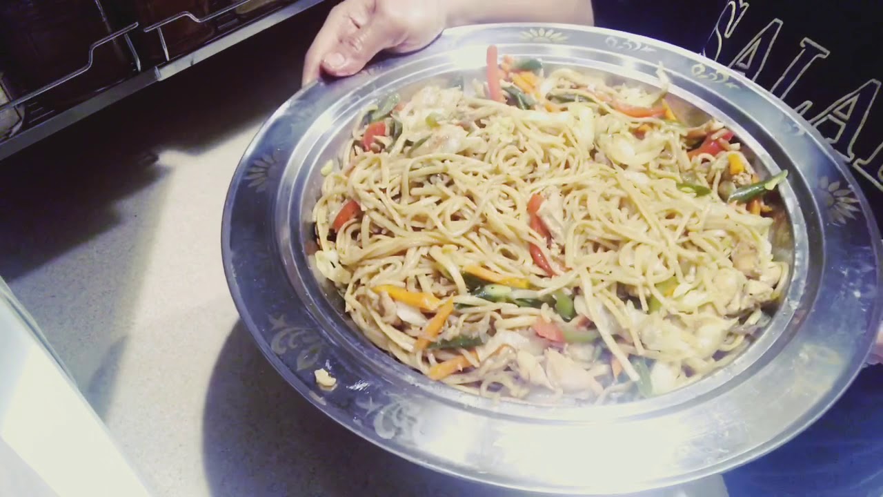 Spaghetti Ala Pansit Bihon - YouTube