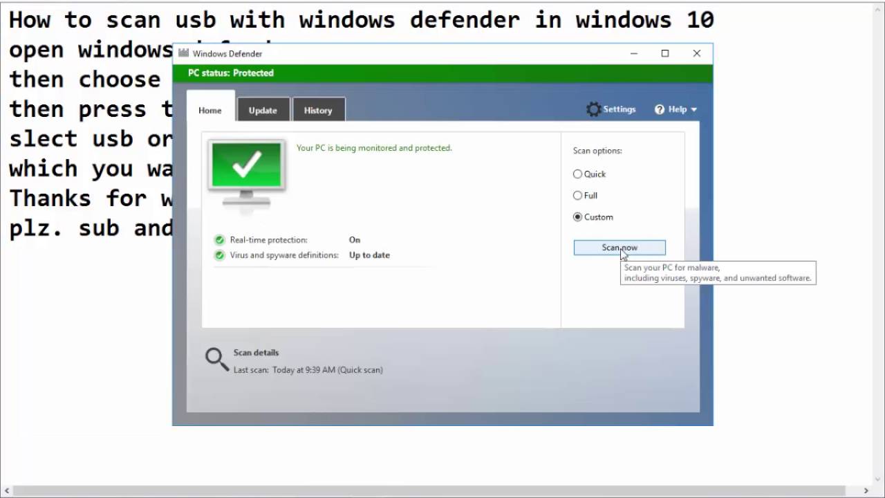 18 How To Scan Usb With Windows Defender YouTube 18-how-to-scan-usb-with-windows-defender-youtube