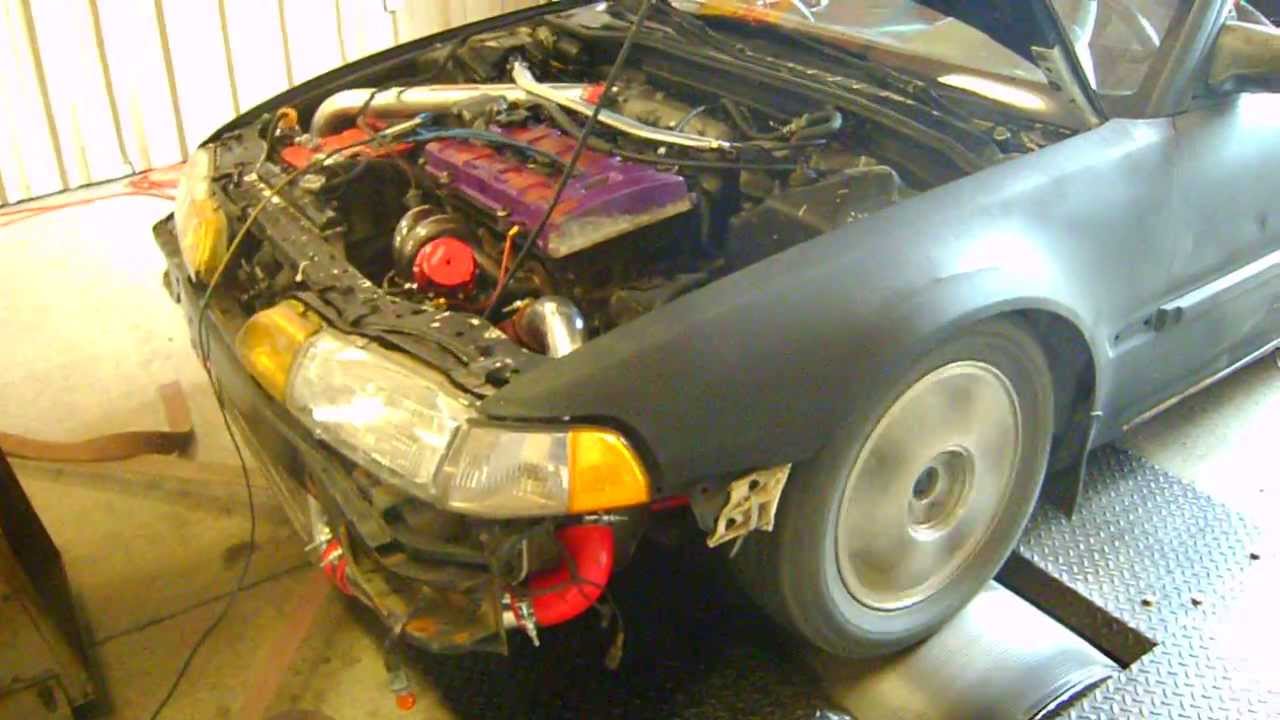 Calebs stock DA Integra b18 turbo - YouTube