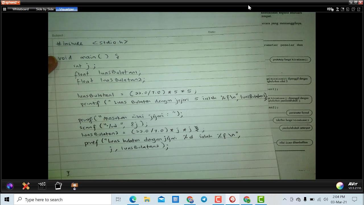 Function(fungsi) dalam C Programming - YouTube