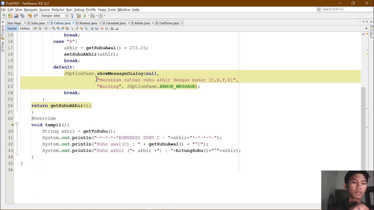 Membuat Program OOP Konversi Suhu dengan Java - YouTube