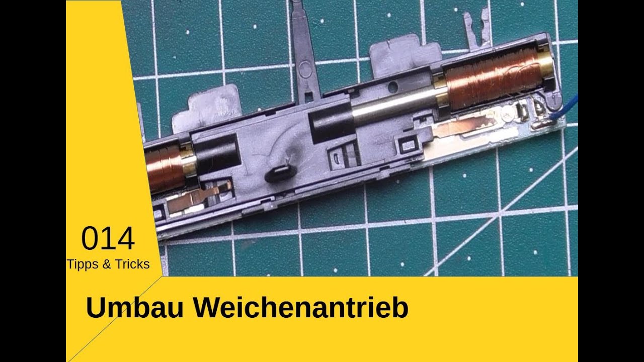 Tipps & Tricks 014 - Weichenantrieb Märklin 7549 umbauen - YouTube