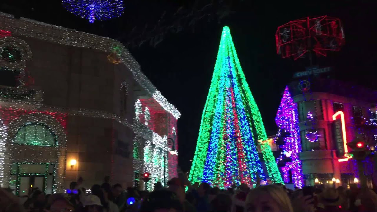 Christmas lights at Walt Disney World - YouTube