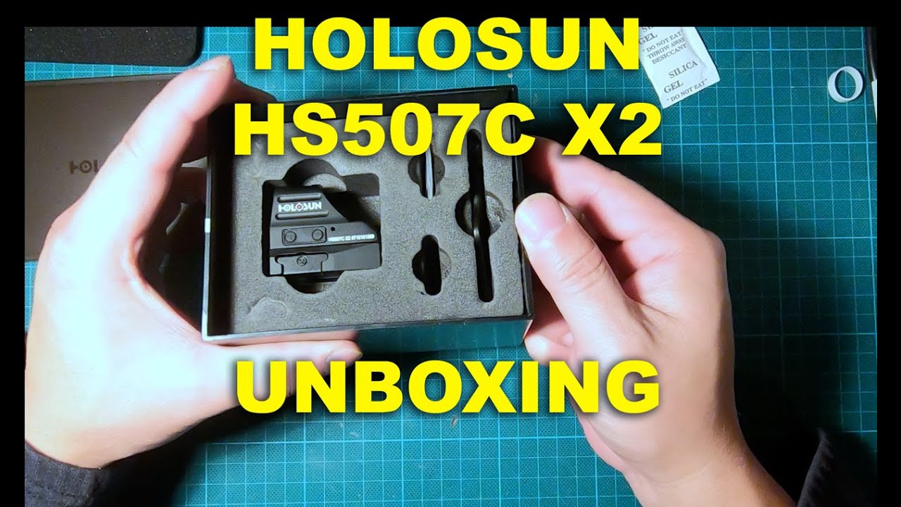HOLOSUN HS507C X2 - 507C V2 - RED DOT SIGHT - UNBOXING - YouTube