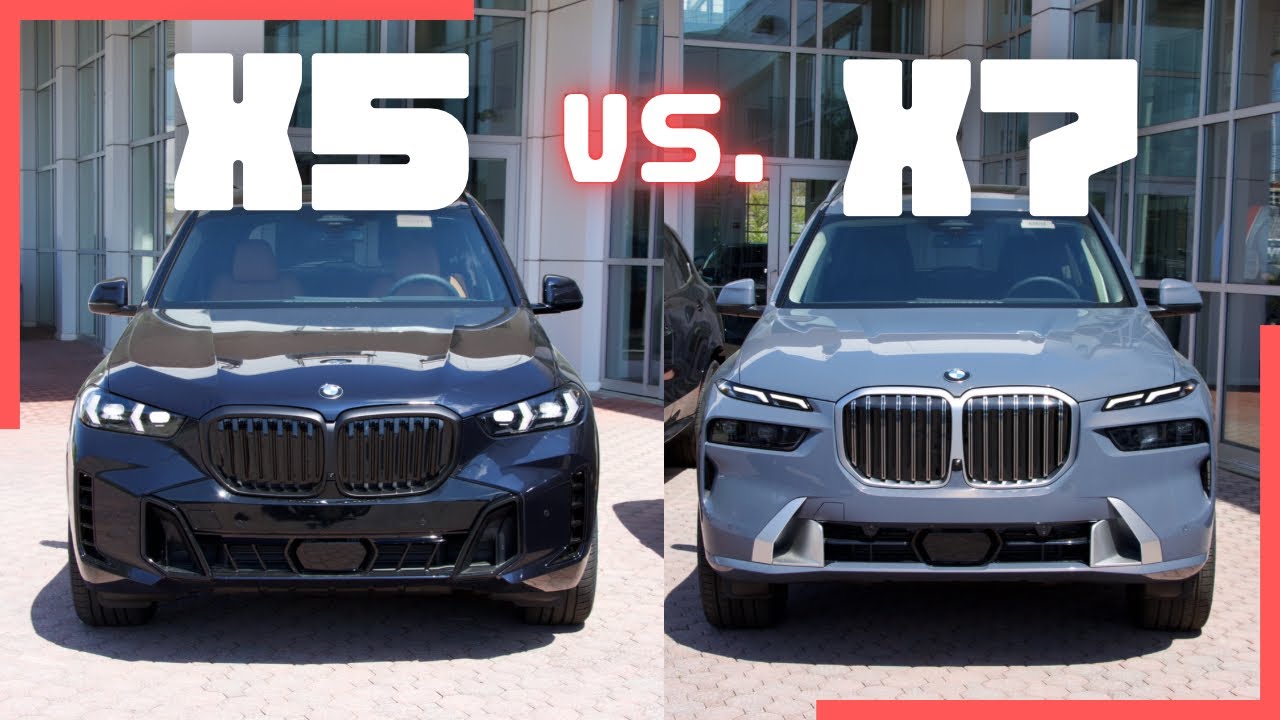 Car Comparison 2024 BMW X5 Vs 2023 BMW X7 Size Engines Comfort