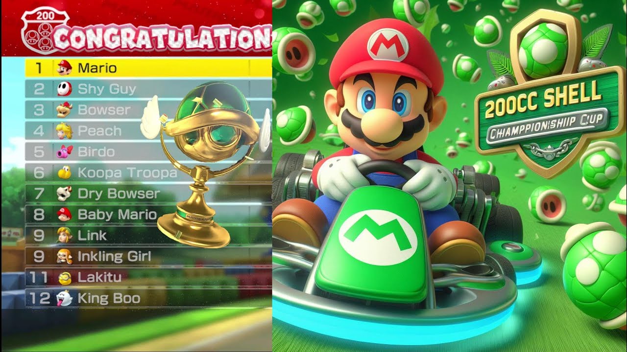 Mario Kart 8 Deluxe | Mario’s Epic Victory | Winning the Shell Cup ...