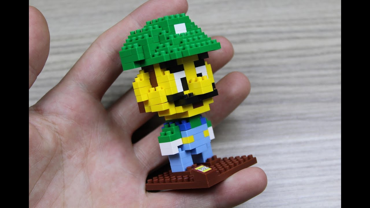 LOZ 160Pcs M - Luigi Building Block - YouTube