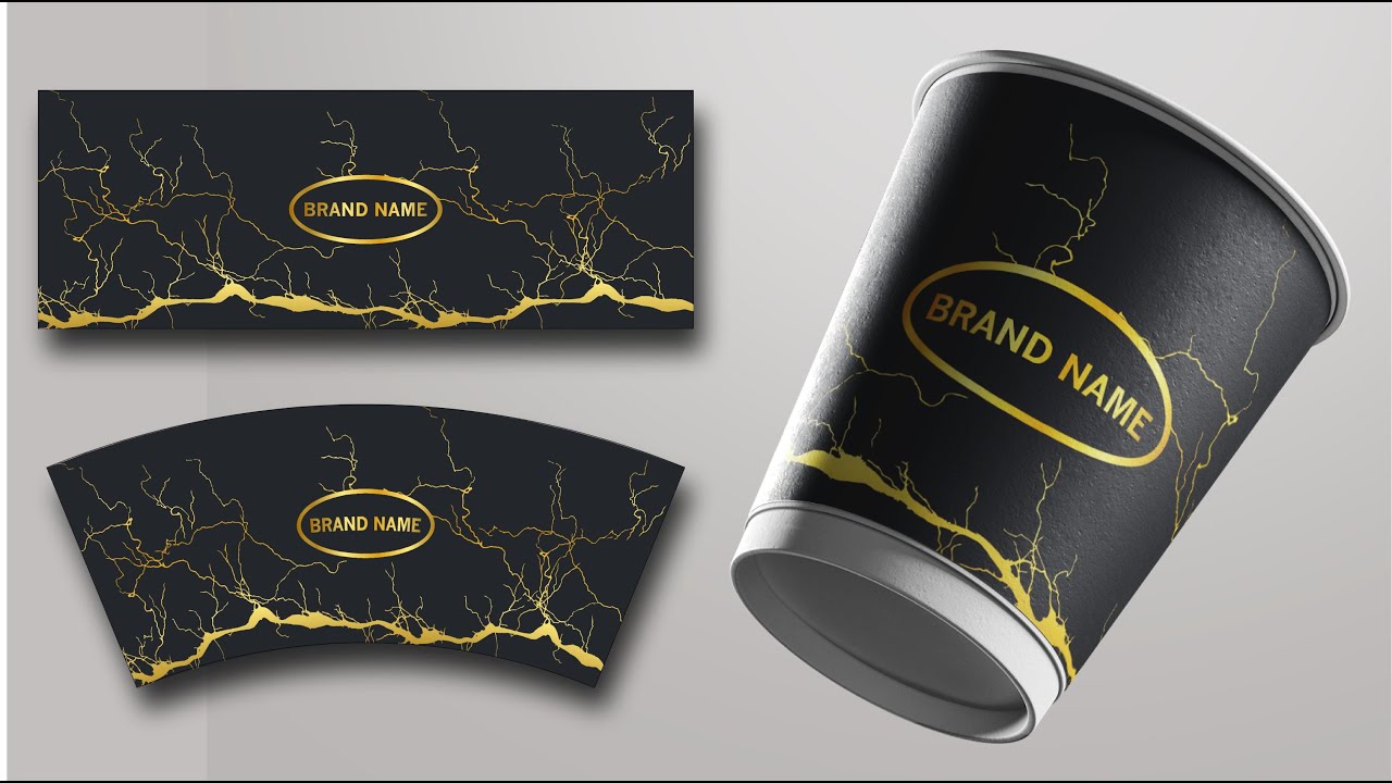 COFFEE CUP Sleeve Design | Easy & Creative Design | ( CorelDraw ...
