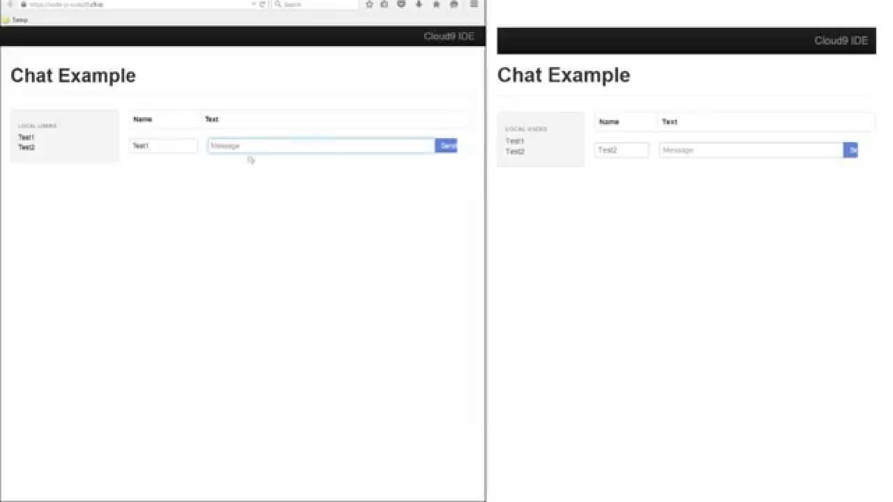 Node js Chat App Demo YouTube Node js Chat App Demo YouTube