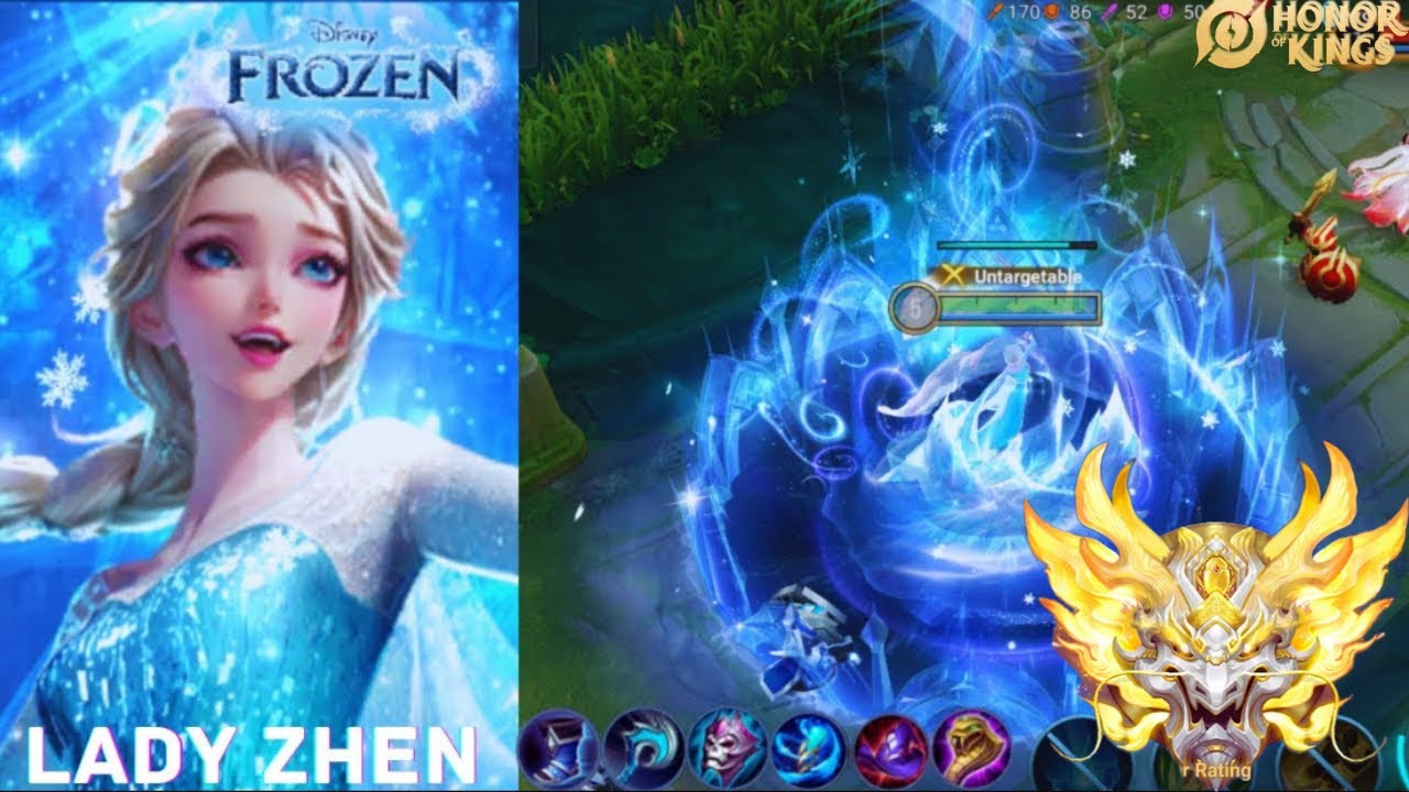 NEW Skins FROZEN Lady Zhen The Best Build Item High Rank Honor Of Kings ...