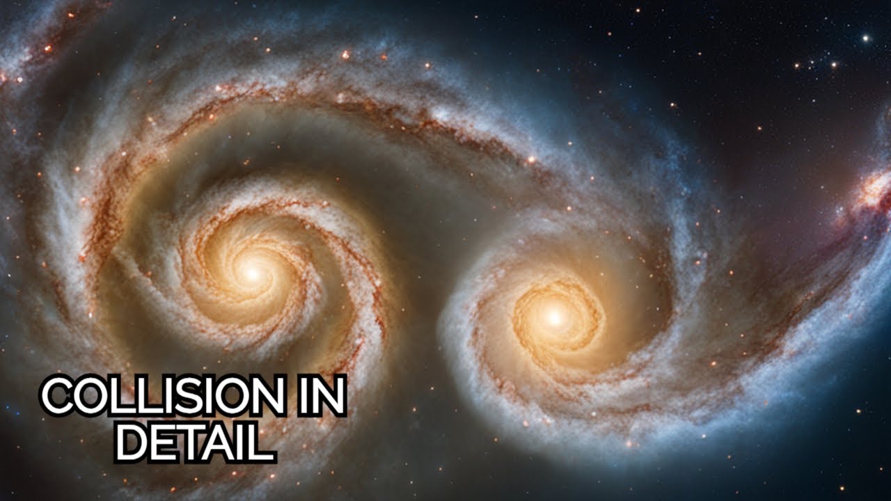Hubble Captures Galaxy Collision in Unprecedented Detail - YouTube