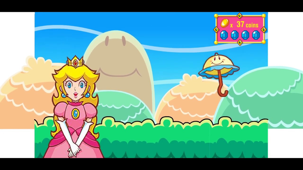 Super Princess Peach - Parasol Fall (Nintendo Flash Game) - YouTube