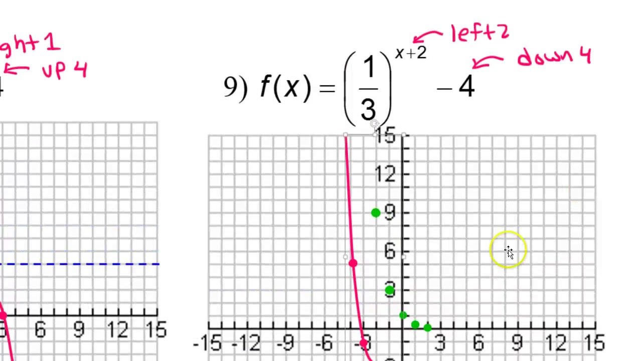 Test C #7 to #11 Graphing Exponential Functions - YouTube