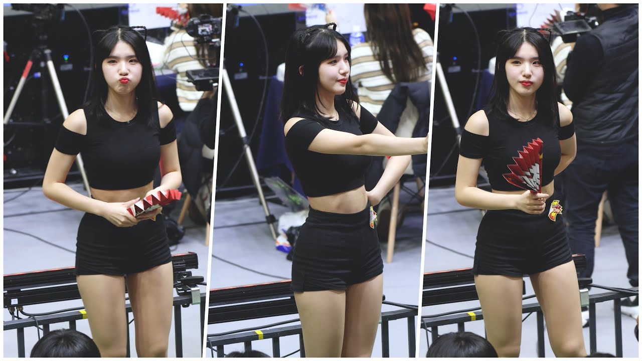 '응원 리액션 모음' 염세빈 치어리더(Yeom Sebin) 직캠 @남자배구(한국전력)/230226/4K By 쵸리(Chori ...