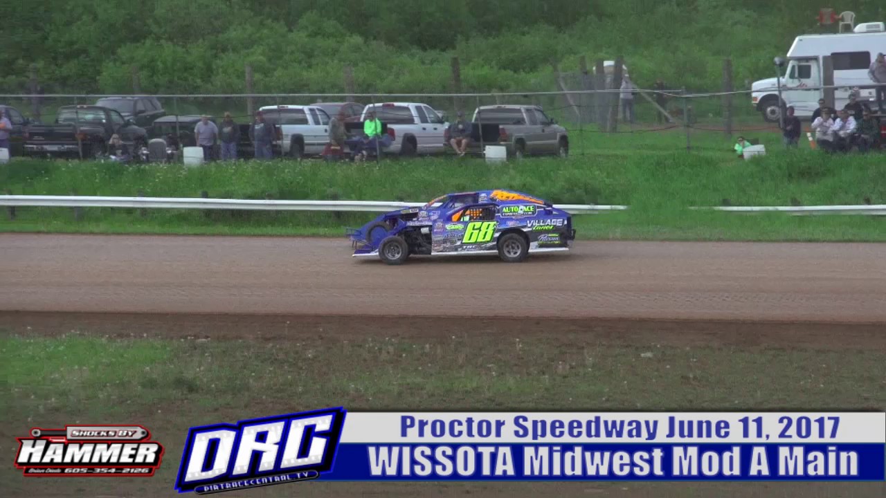 Proctor Speedway 6/11/17 WISSOTA Midwest Mod A Main Highlight - YouTube